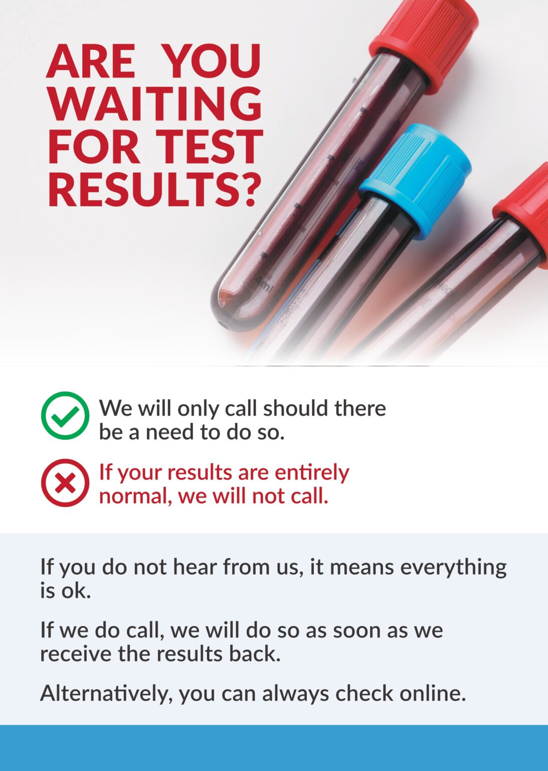 Are you waiting for test results? - Lanchester Medical Centre
